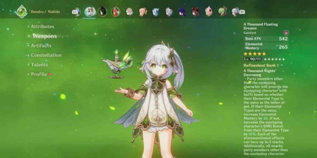 Genshin Nahida Abilities, Build, And Much More