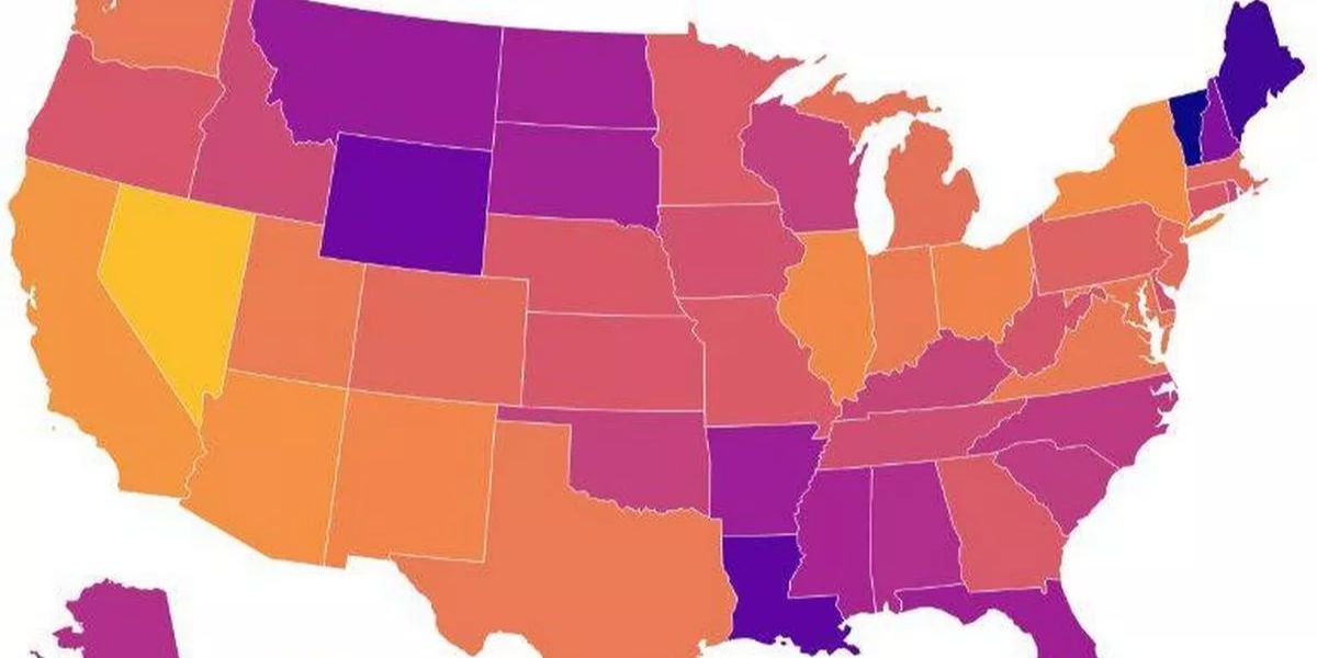 Map Reveals The Names of Worst American States to Live After Nuclear Attack