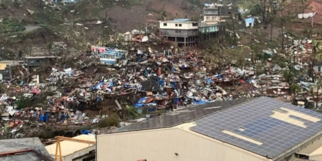 French Island Mayotte Cyclone Devastation In Pictures